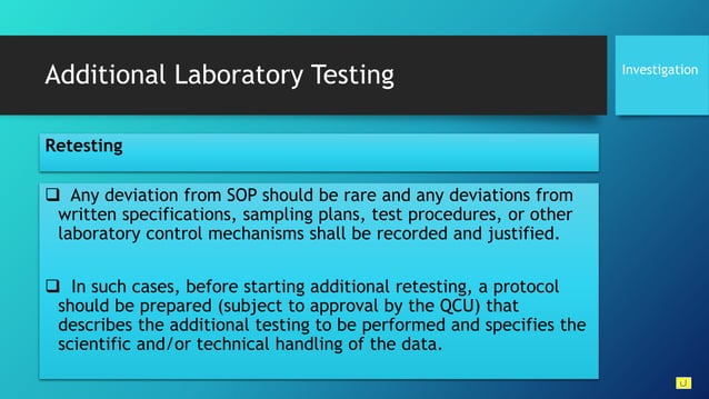 Investigation of OOS and OOT results | PPTX