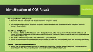 Investigation of OOS and OOT results | PPT
