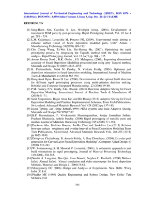 Investigation of post processing techniques to reduce the surface roughness of fused deposition ...