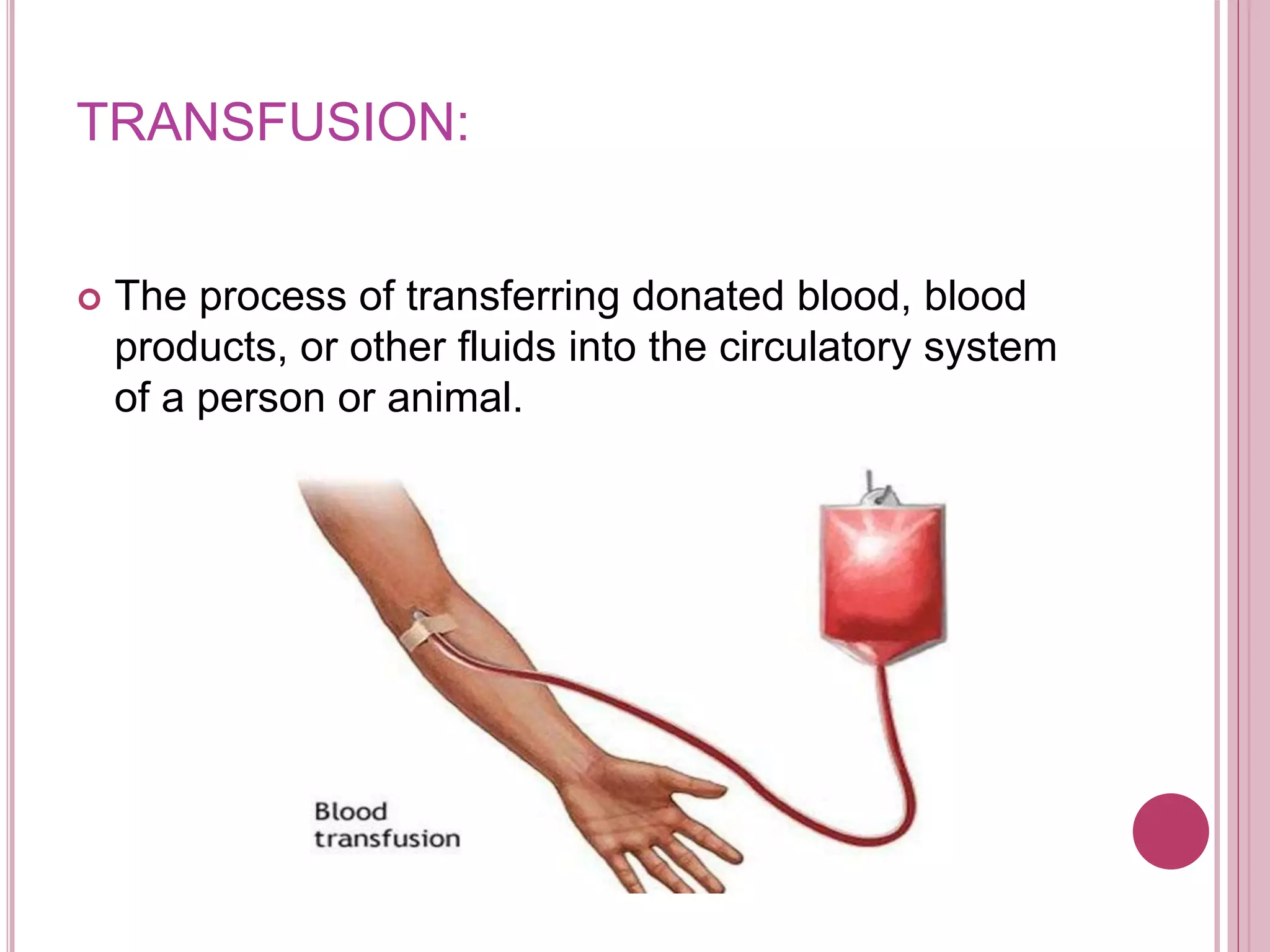 Investigation of transfusion reaction | PPTX