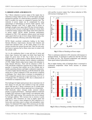 Investigation on multi cylinder s.i engine using blends of hydrogen and ...