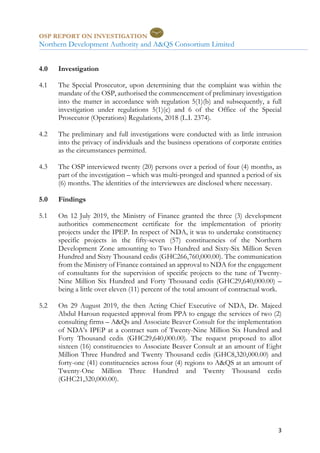 Investigation Report - Northern Development Authority and A&QS ...