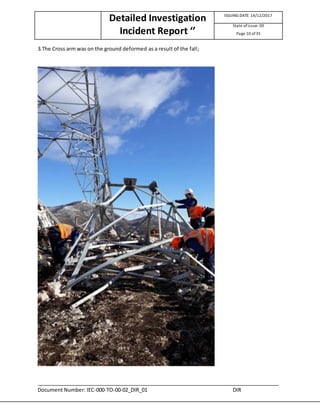 Investigation report 05.12.2017 lifting operation failure during tower ...