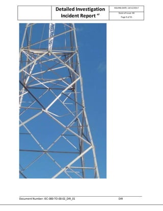 Investigation report 05.12.2017 lifting operation failure during tower ...