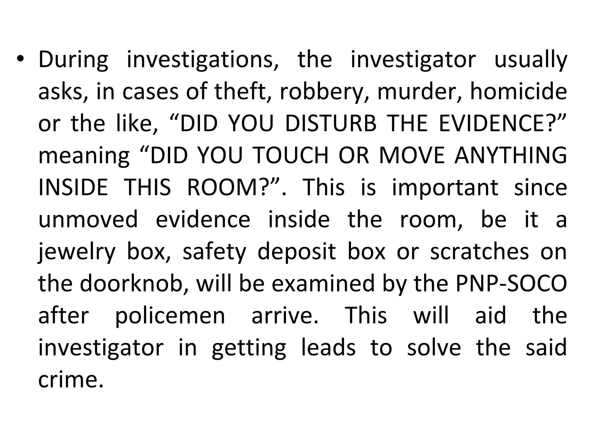 Investigation & report writing | PPT