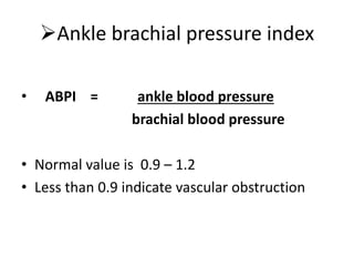 THROMBOANGIITIS OBLITERANS- INVESTIGATIONS(SURGERY) | PPTX | Heart and ...