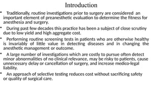 Understanding Investigations required in a surgical patient.pptx
