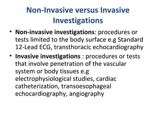 Investigations in cardiology | PPT