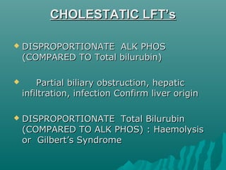 Investigations in jaundice | PPT