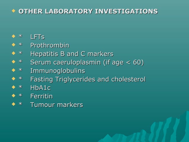 Investigations in jaundice | PPT