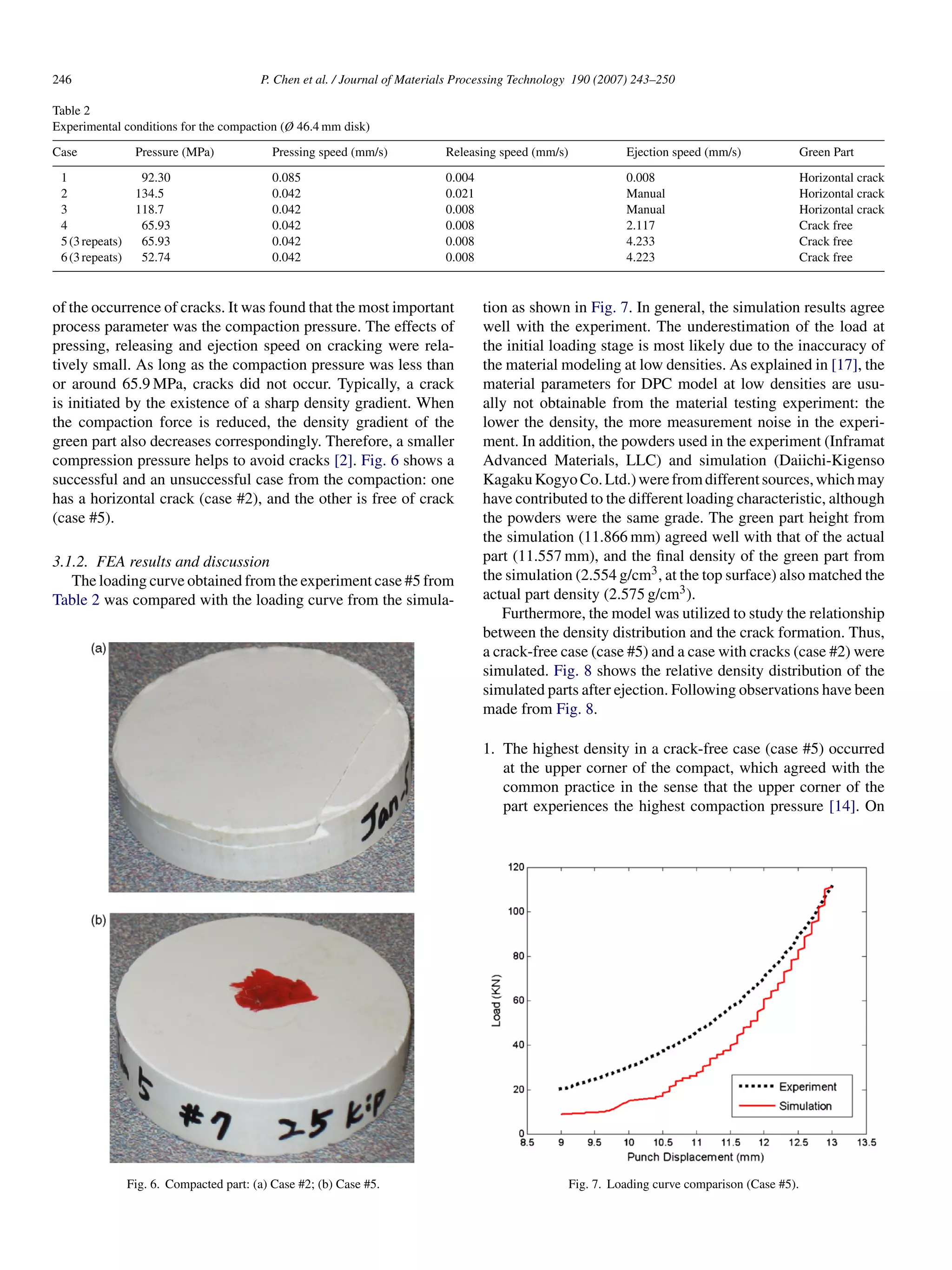 Investigations In The Compaction And Sintering Of Large Ceramic Parts