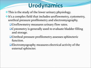 Investigations in urology | PPT
