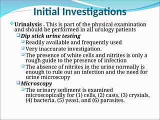 Investigations in Urology.ppt by medical doctor TC | PPT