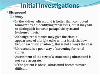 Investigations in Urology.ppt by medical doctor TC | PPT