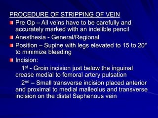 varicose veins-Investigations & Management | PPT