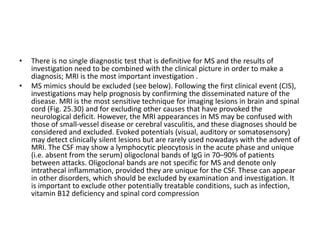Investigations of Multiple sclerosis.pptx