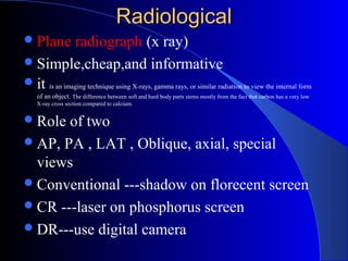 Investigations of orthopedic | PPT