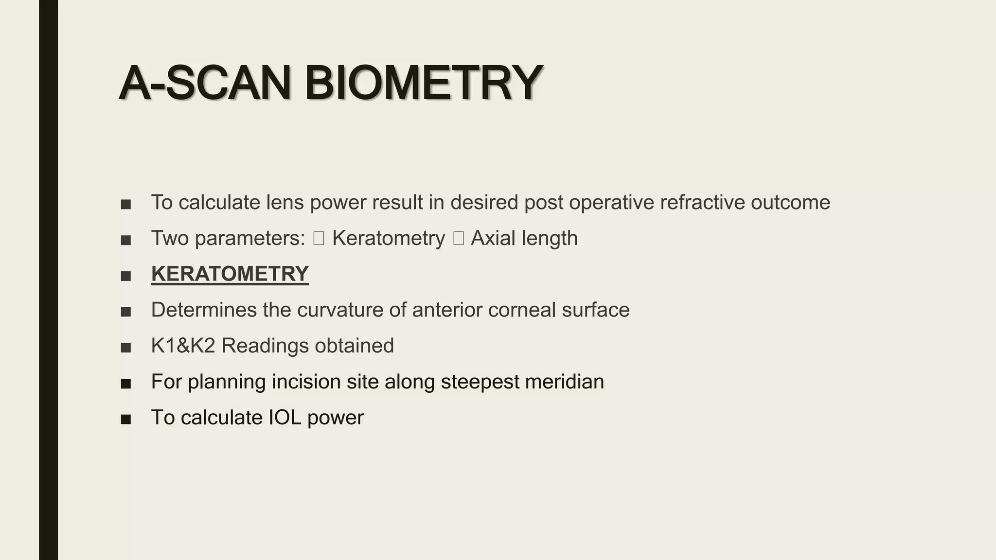 Investigations required for cataract evaluation | PPTX