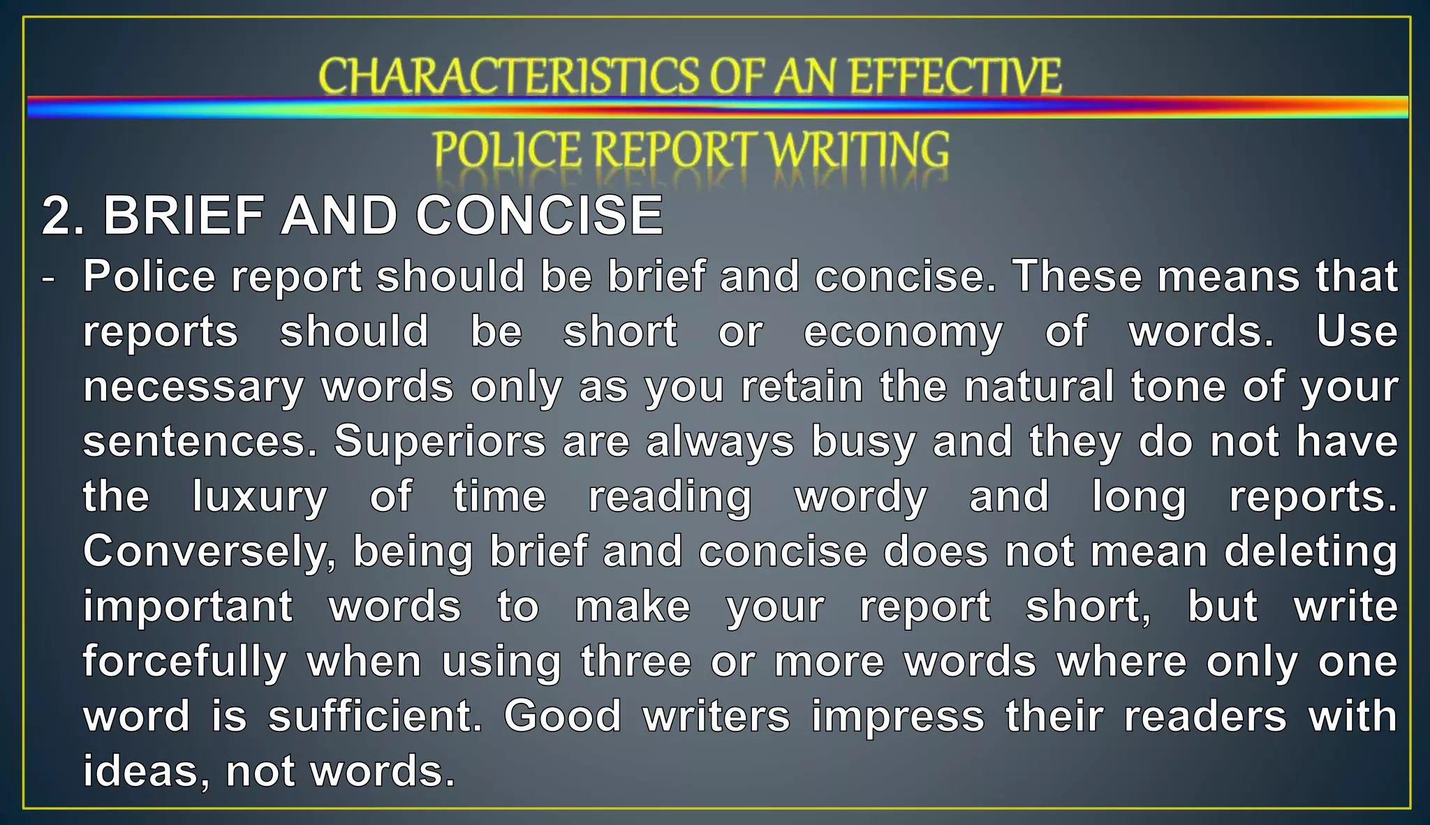 Investigative report-writing | PPTX
