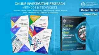 Investigative research-course-outline-for-live-classes | PPT