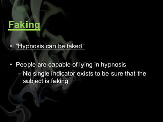 Investigative forensic hypnosis | PPTX