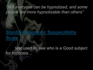 Investigative forensic hypnosis | PPTX
