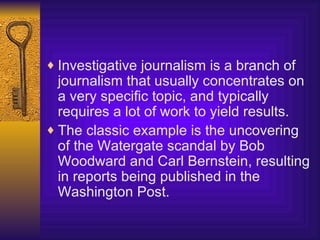 Investigative journalism | PPT