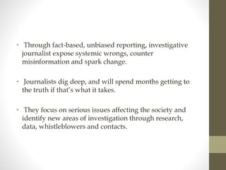 Investigative Journalism | PPTX