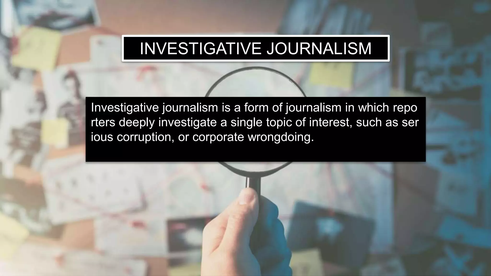 NWR: Investigative journalism: Student Collaboration | PPT