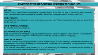 NWR: Investigative journalism: Student Collaboration | PPTX