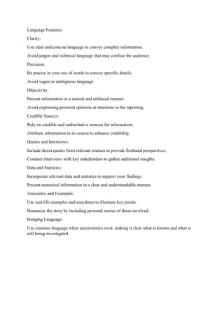 Investigative Journalism.docx | Business and Finance