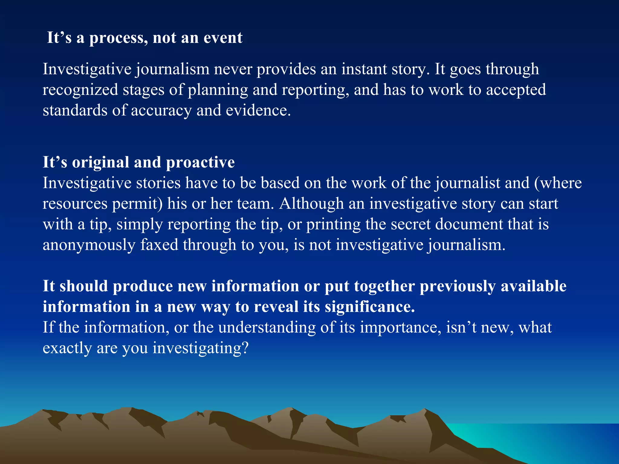 Investigative Journalism- African Elections Project | PPT