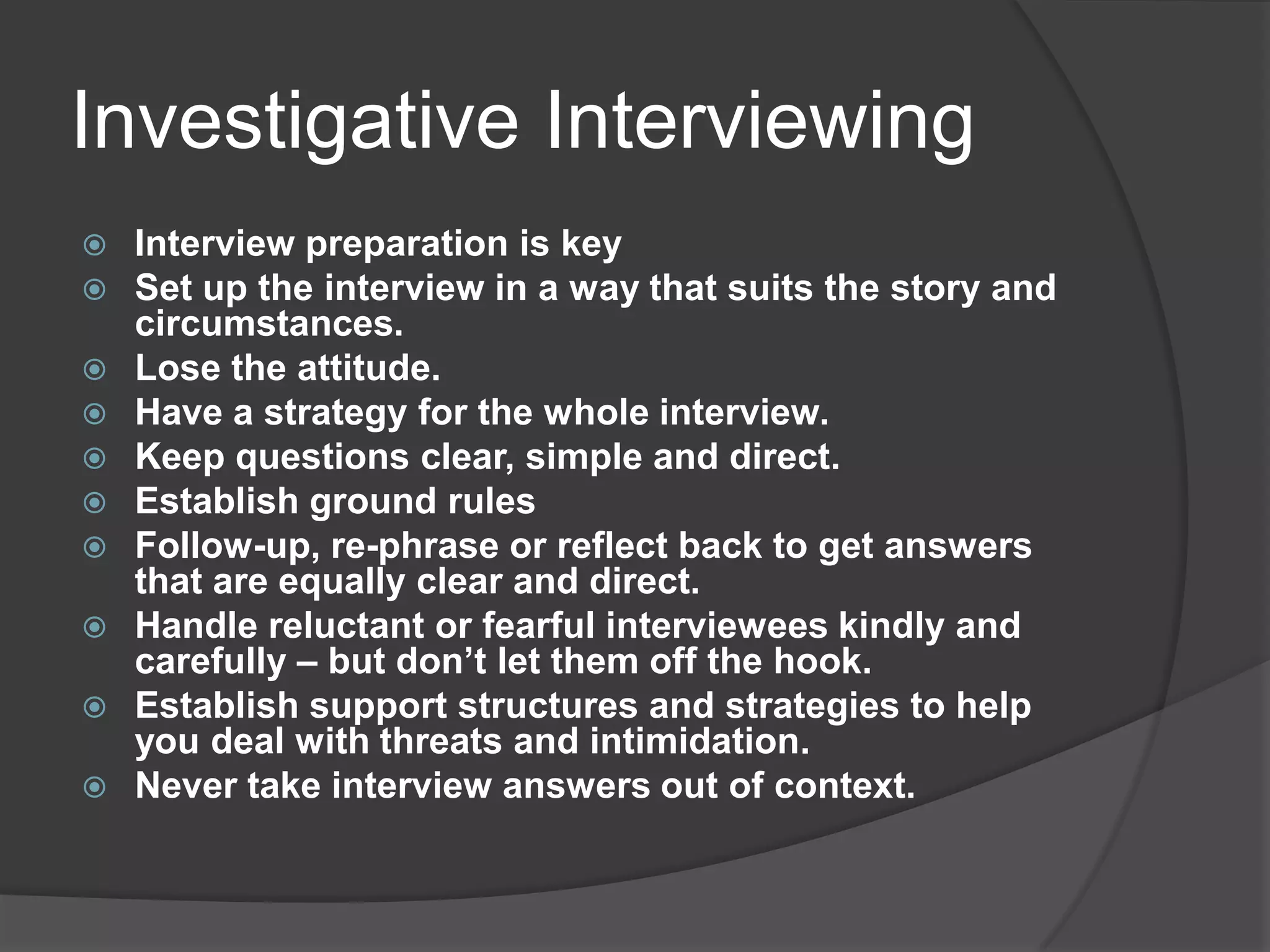 Investigative reporting | PPTX