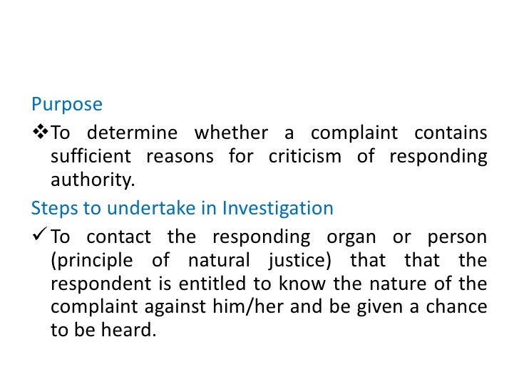 Investigative skills