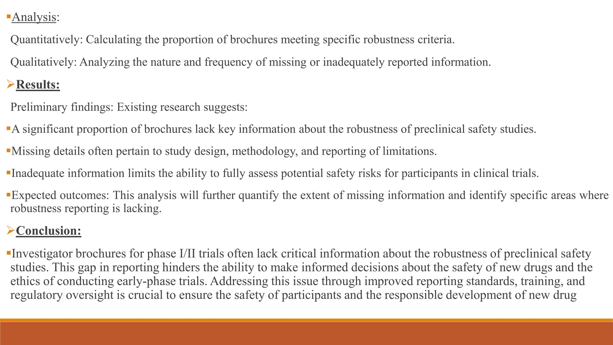 IINVESTIGATOR'S brochure and its articles | PDF