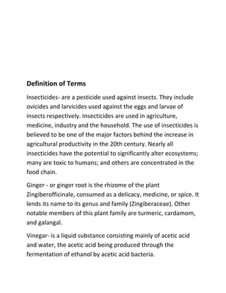 Investigatory project. yani gustilo | DOCX