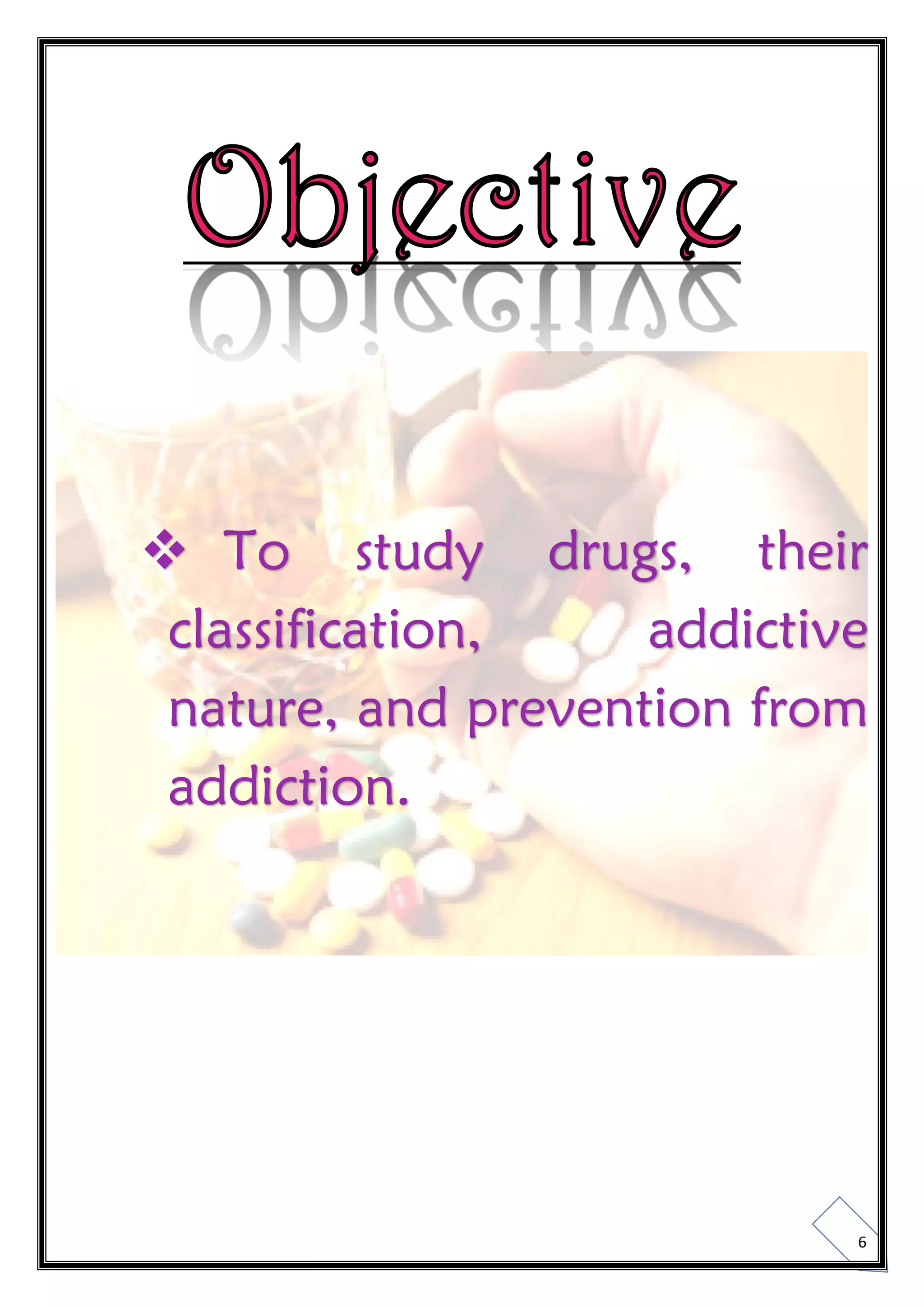 Debesh's Investigatory Project On Drugs Addiction | PDF