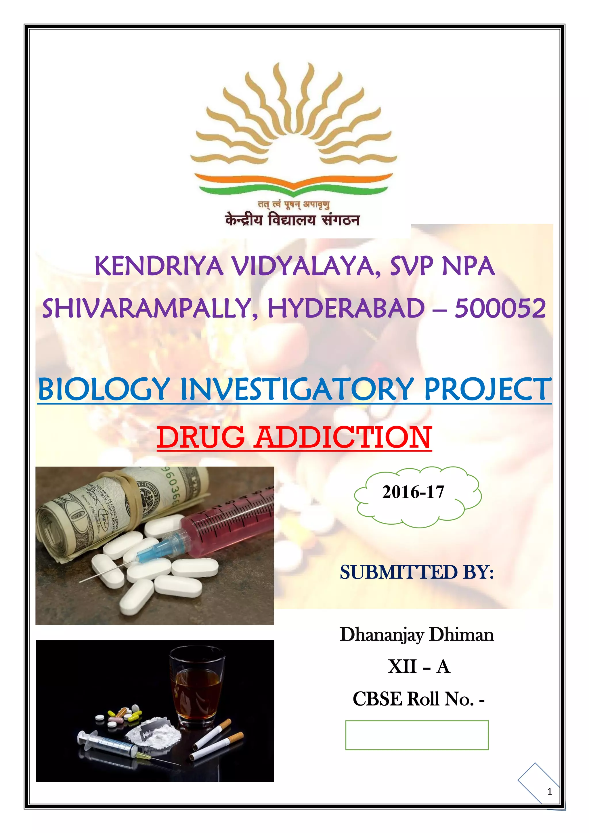 Class 12 Biology Investigatory Project CBSE | PDF