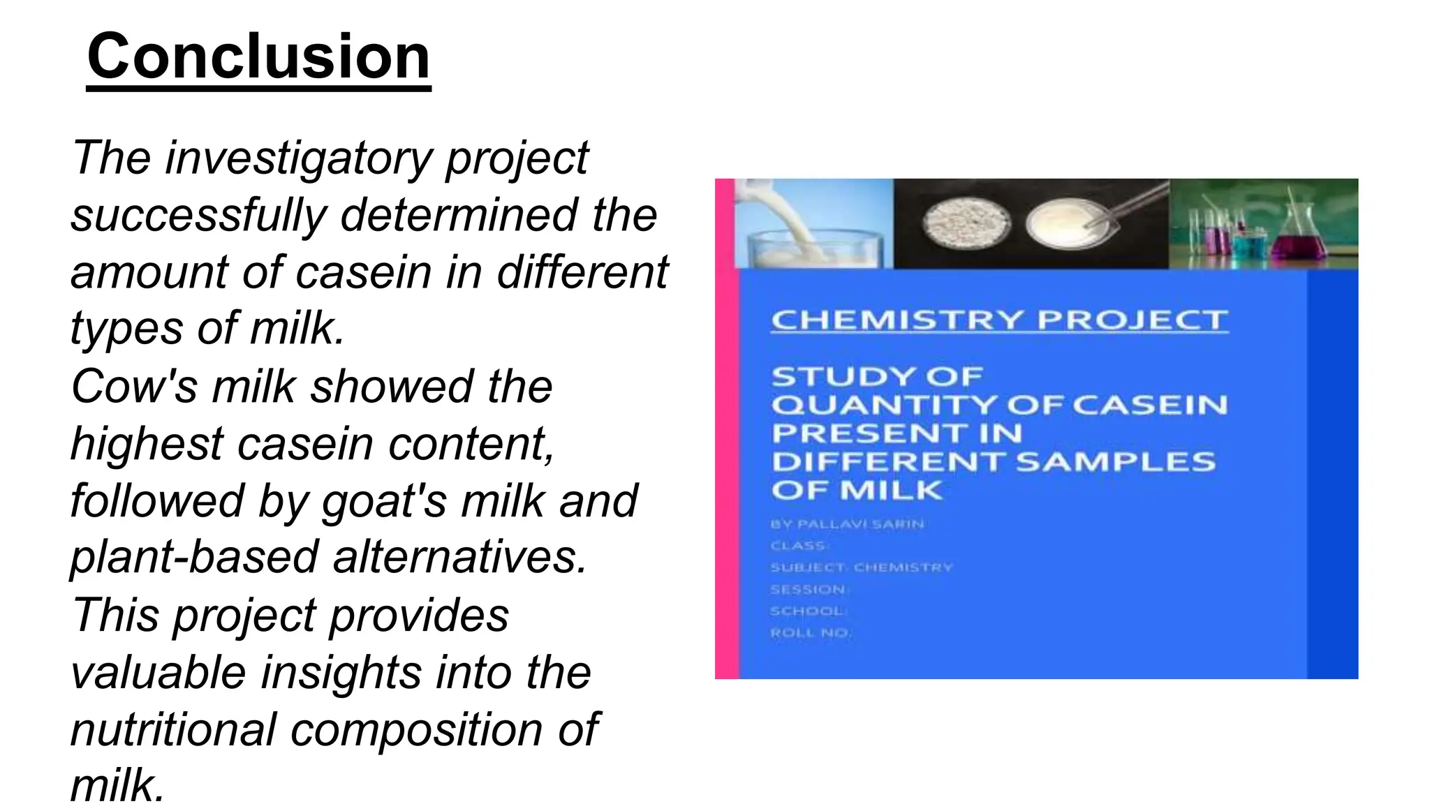 Investigatory Project On Amount Of Casein In Milk.pptx