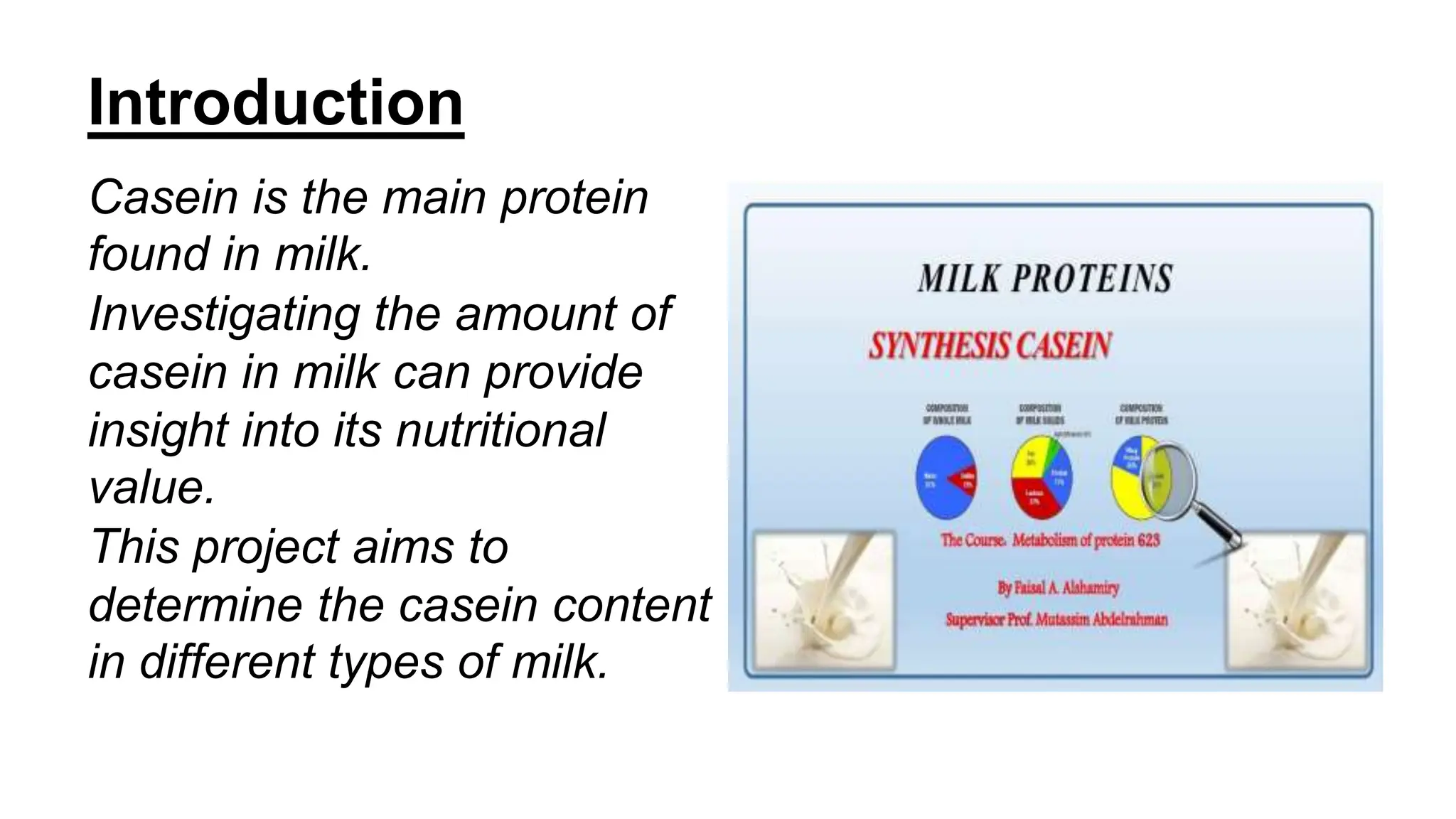 Investigatory Project On Amount Of Casein In Milk.pptx