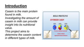 Investigatory Project On Amount Of Casein In Milk.pptx