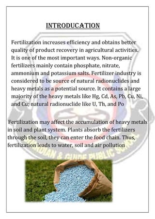 Investigatory project on fertilizer | PDF
