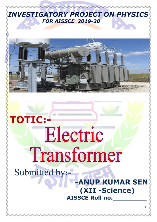 Investigatory project on physics | PDF