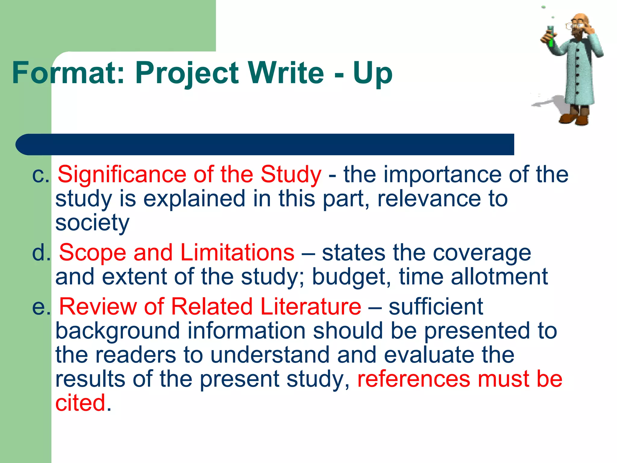 Investigatory project parts | PPT