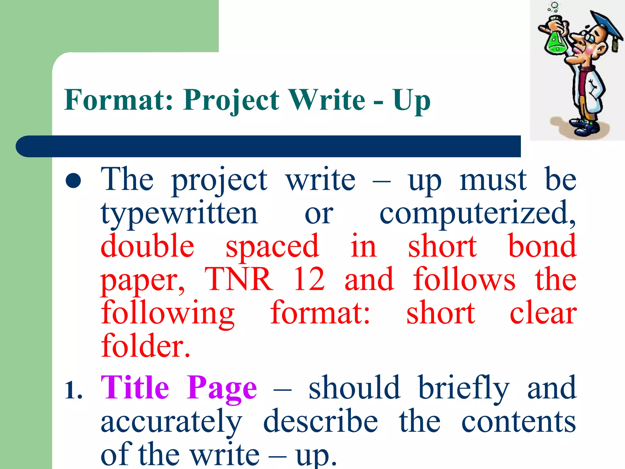 Investigatory project parts | PPT