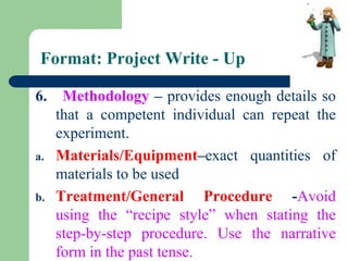 Investigatory project parts | PPT