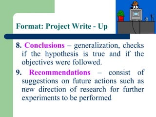Investigatory project parts | PPT