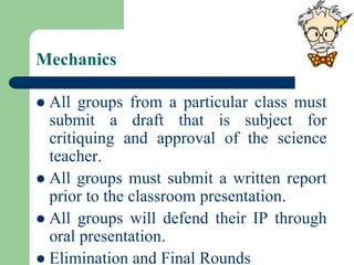 Investigatory project parts | PPT