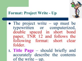 Investigatory project parts | PPT