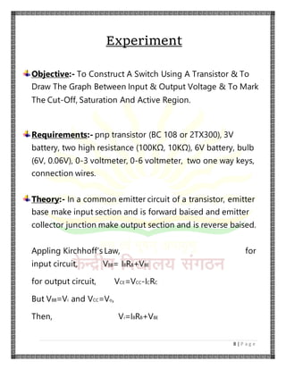 Investigatory Project Physics | DOCX | Consumer Electronics ...